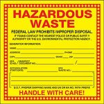 Hazardous Waste Label 6×6 | Beaed